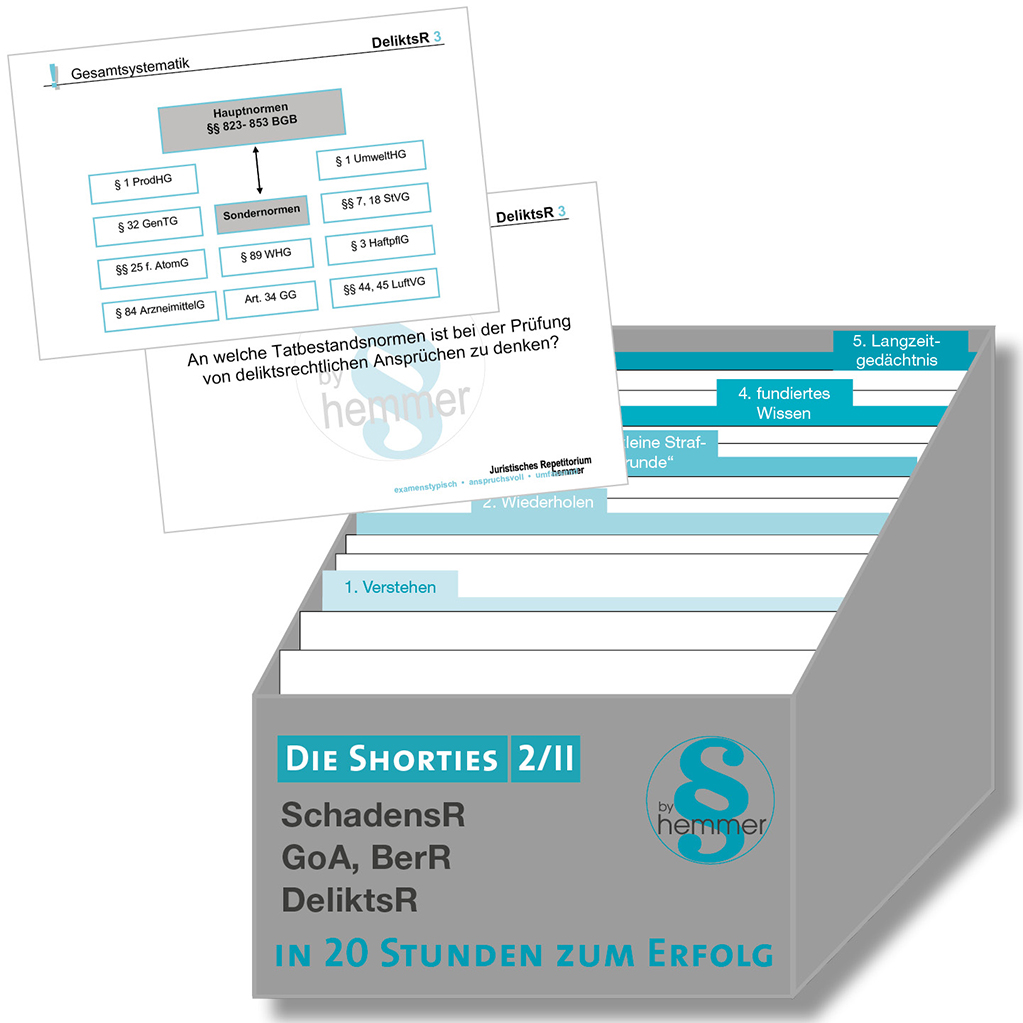 Printprodukte > Karteikarten > Zivilrecht > Shorties :: hemmer.shop
